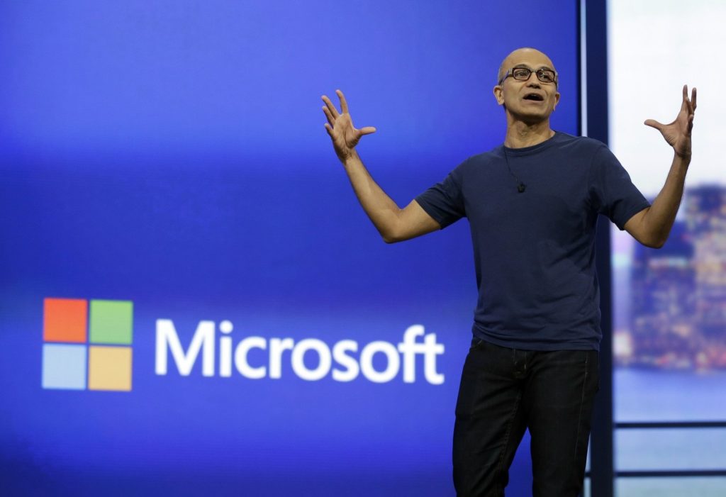 Microsoft's Chief Executive Satya Nadella Becomes Chairman of the Board ...